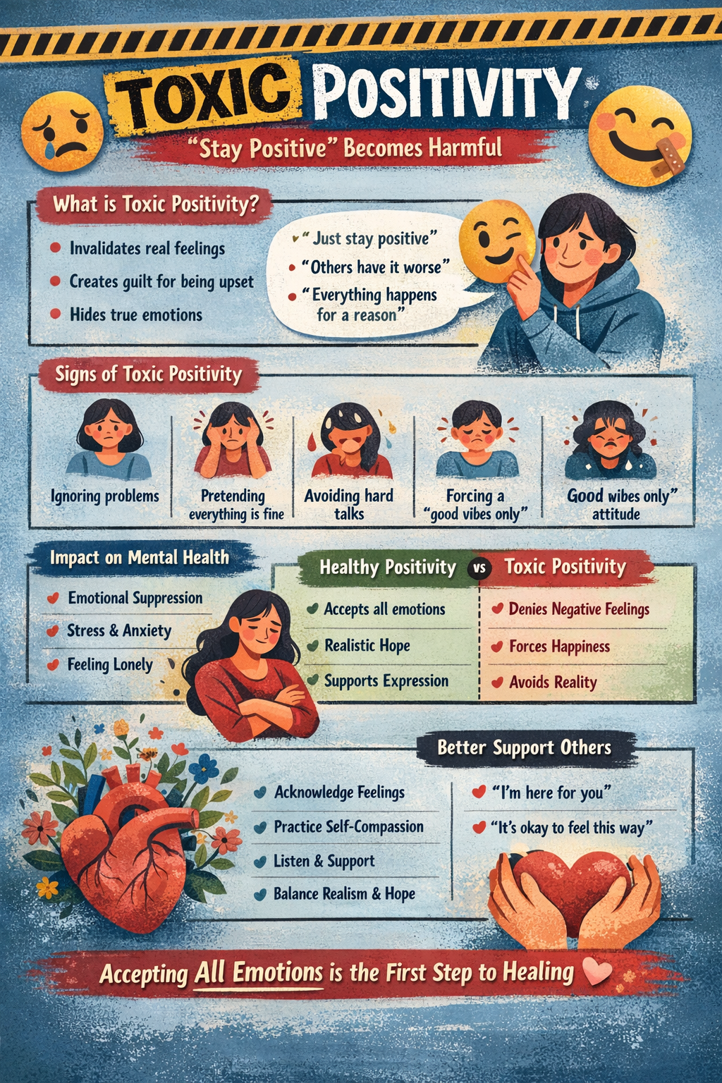 🌿 Toxic Positivity: When “Stay Positive” Becomes Harmful – Pioneer Edge